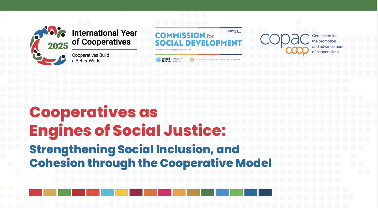 Knowledge Brief: Cooperatives as Engines of Social Justice – COPAC